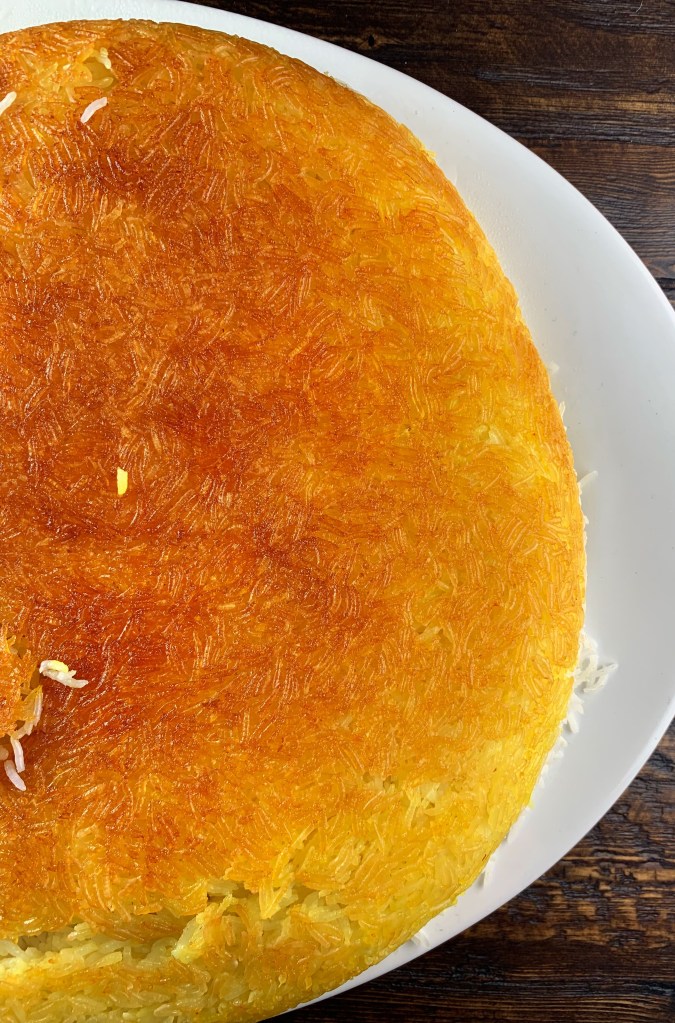 Chelow with Tahdig- Persian Rice with Crispy Crust | Roxana's Kitchen